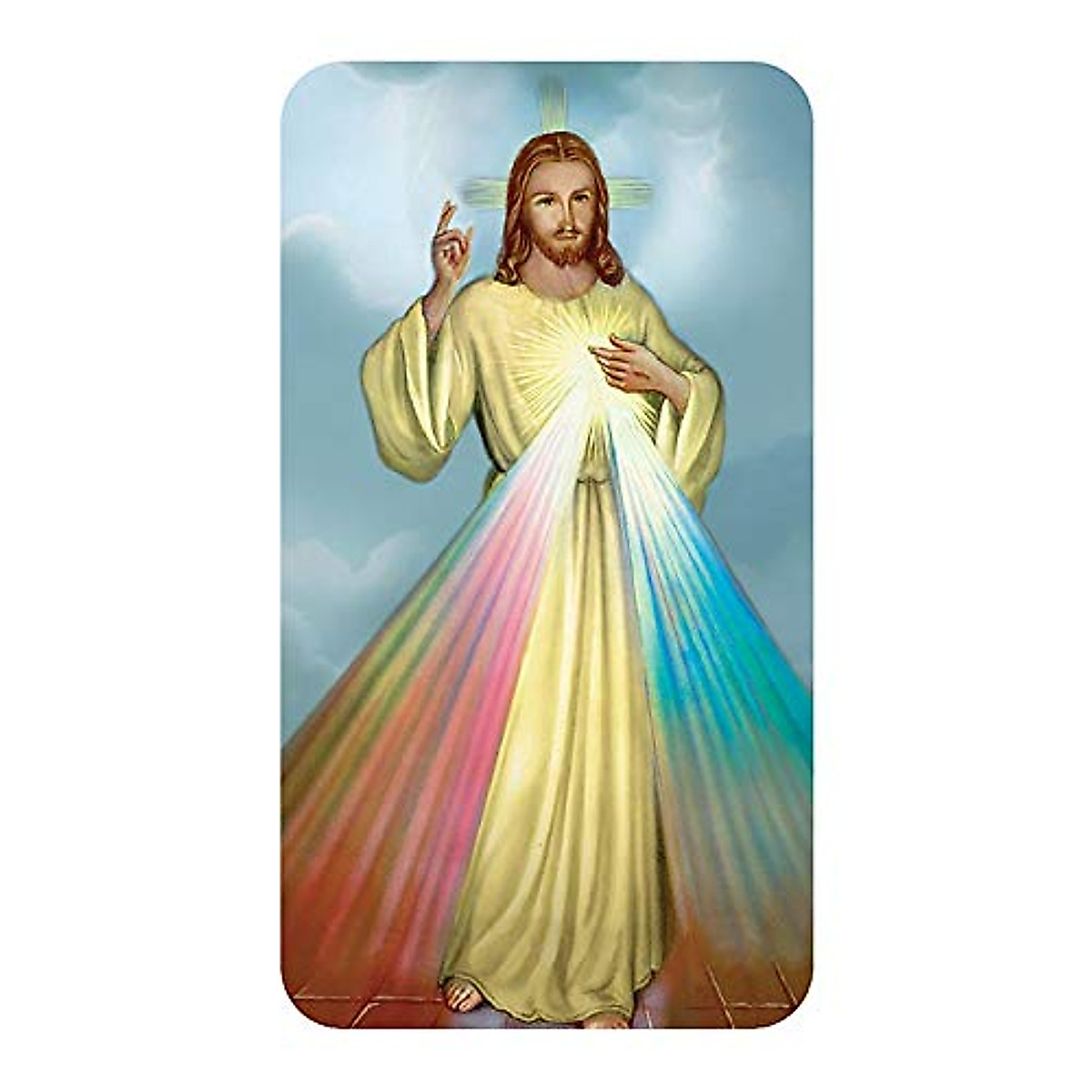 Daily Devotional Wallet, Mini Book of The Divine Mercy, Holy Card and Sacred Medal, 2 X 3 Inches