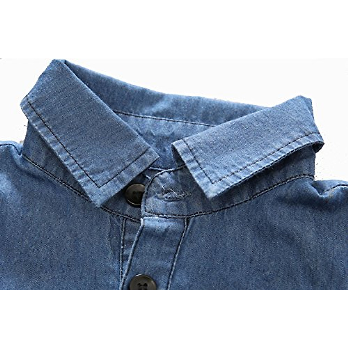 Ding-dong Baby Boy Girl Summer Jeans Denim Short Sleeve Romper(18-24M)