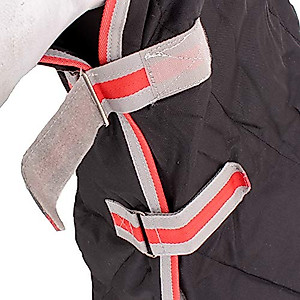 Weatherbeeta ComFiTec with Therapy-Tec Channel Quilt Detach-A-Neck Medium - Black/Silver/Red - 69"