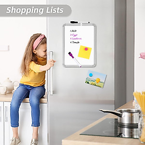 VUSIGN Small Dry Erase Whiteboard, 8.5 x 11 Inches White Board for Kids, Students, Fridge, Locker, Mini Dry Erase Board