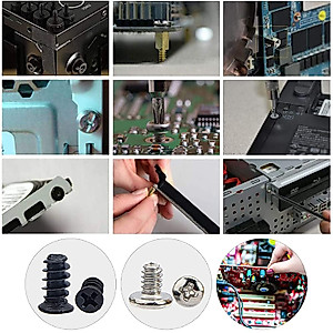Ebaist Computer Screw Bracket Kit 330, Used for Motherboard Hard Drive Computer Chassis Motherboard Fan Power Supply, with Mini Screwdriver and Cleaning Brush