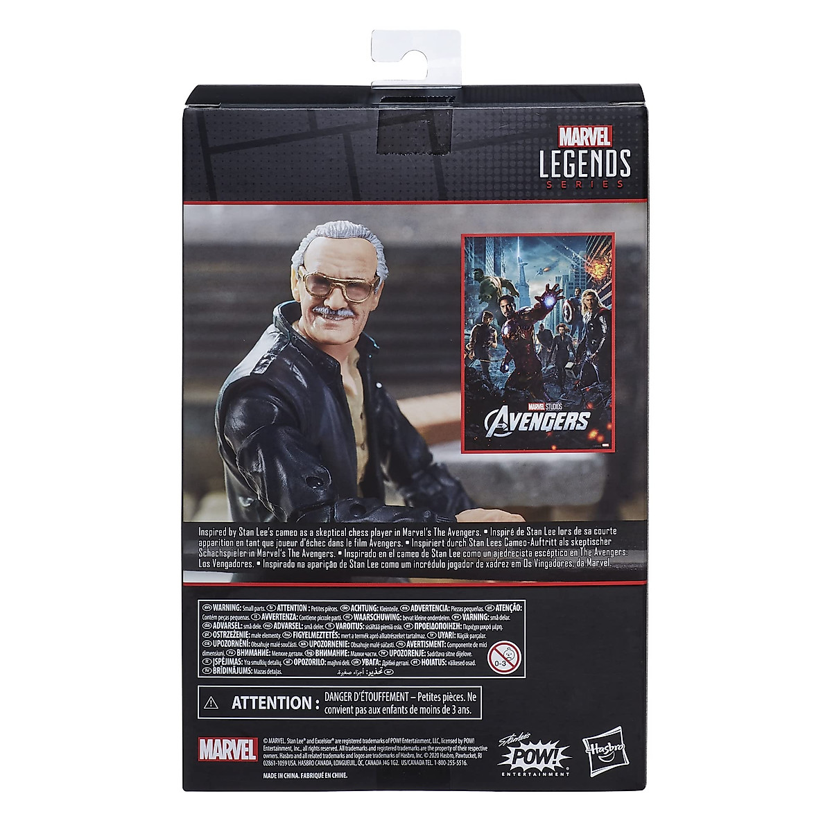 Marvel Hasbro Legends Series 6" Collectible Action Figure Toy The Avengers Cameo Stan Lee, Includes 2 Accessories