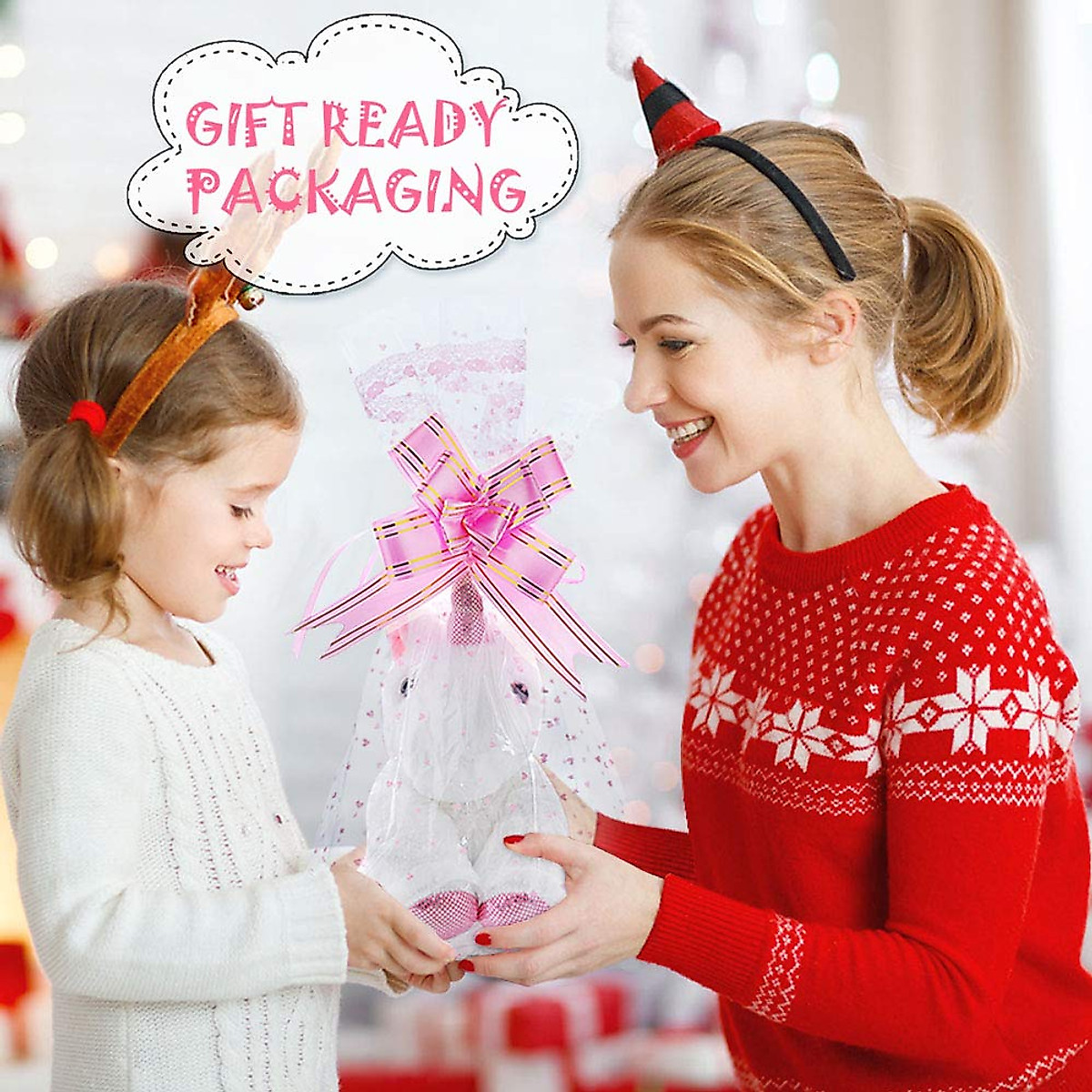 ORIENTAL CHERRY Unicorn Stuffed Animal - Talking Unicorn Interactive Toys - Christmas Birthday Gifts for Girls Teens Kids Age 4 5 6 7 8 9 10 Preschool Kindergarten