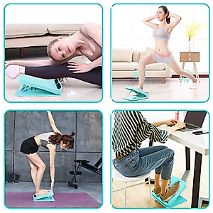 Slant Board, Calf Stretcher Ankle and Foot Incline Board for Stretching Tight Calves or Plantar Fasciitis Adjustable 4 Level (330 lb Capacity), Strength Training Equipment Leg Machines