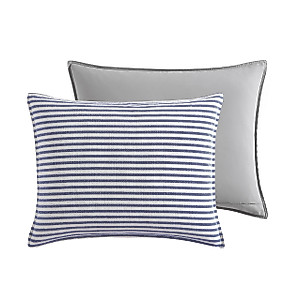 Nautica - Queen Duvet Cover Set, Cotton Reversible Bedding with Matching Shams, Mediterranean Inspired Home Decor for All Seasons (Fairwater Blue, Queen)