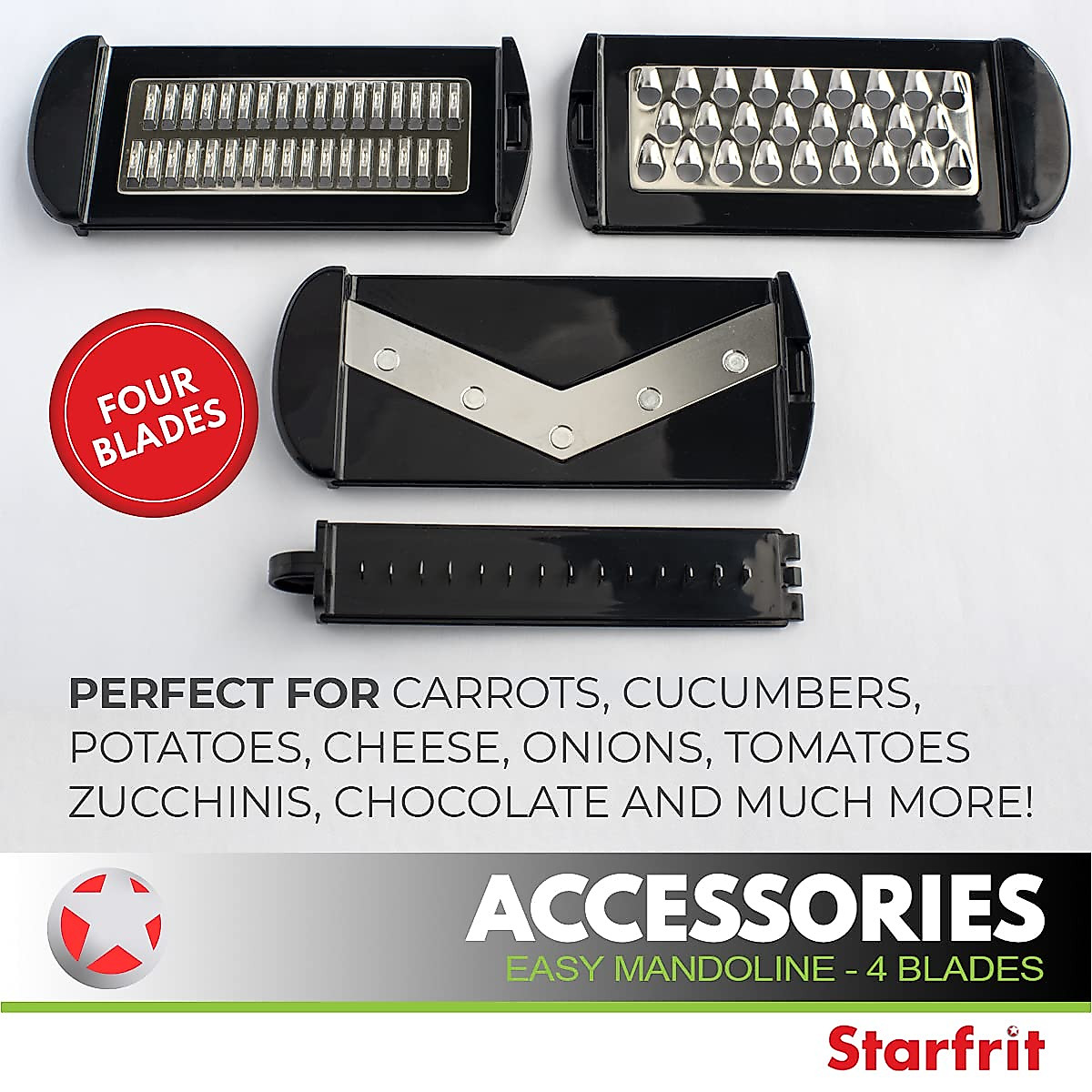 Starfrit 093087-012-0000 Food Slicer, One Size, Gray