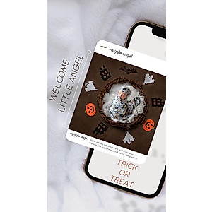 Giggle Angel Baby Receiving Blanket Halloween Swaddle Blanket Infant Wrap Set (Spider 1)