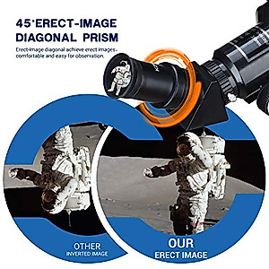 ESSLNB Beginner Telescope for Kids and Children 70mm Astronomical Refractor Telescopes Multi-Fully Coated Kids Telescope with Tripod