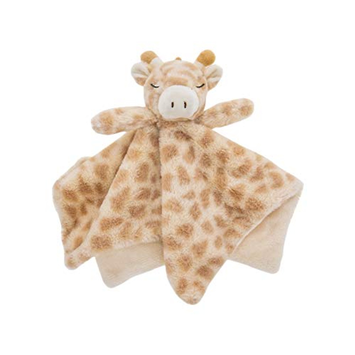 Tizwis Domiqut K. Luxe Baby Security Blanket Lovey with Rattle (Orange Giraffe)