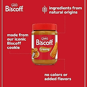 Lotus Biscoff, Cookie Butter Spread, Creamy, non GMO + Vegan, 14.1 oz, Pack of 8