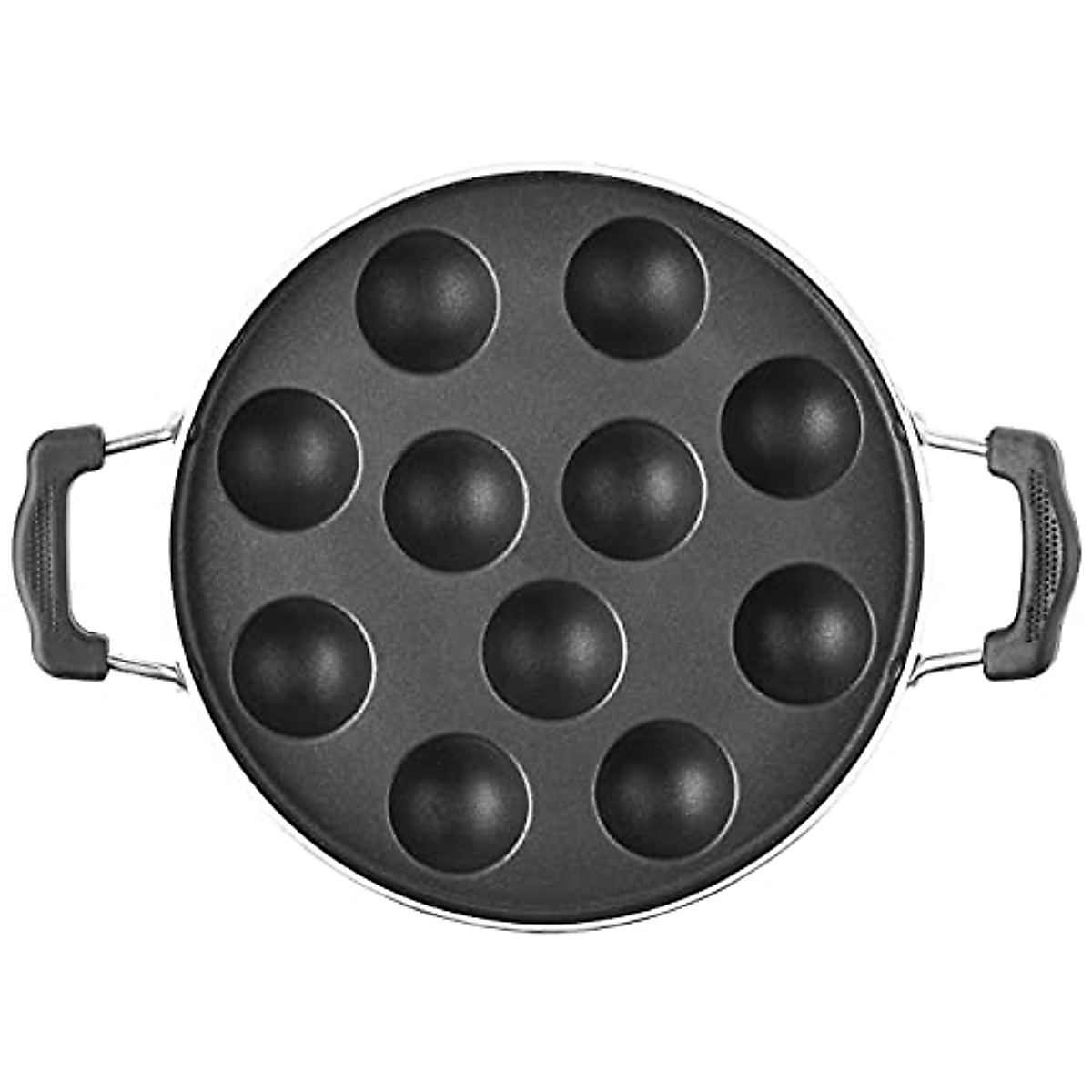 Prestige Manttra Paniyarakkal, Paniyaram Aebleskiver maker, 11-pits, Black