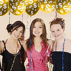 12 Inch Pack of 20 Money Dollar Signs Currency Symbol Latex Balloons Decorations for Birthdays Baby Showers Casino Weddings Bachelorette Retirement Anniversary Graduations Party