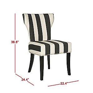 Safavieh Mercer Collection Carter Black/White Polyester Dining Chair