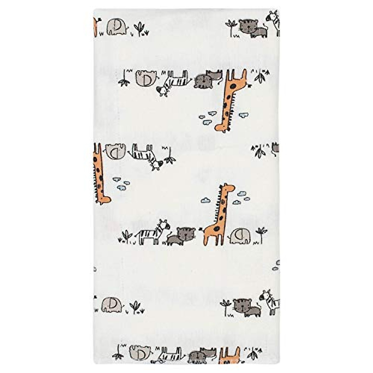 Gerber Unisex-Baby 8 Pack Flannel Burp Cloths, Jungle Blue, One Size 20x14 Inch