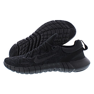 NIKE Men's Free RN 5,0 2021 Running Shoe, Black/Black-Off Noir, 10 UK