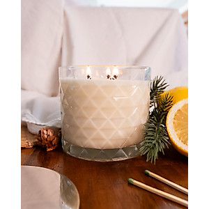 Gold Canyon Original Medium Candle, Cozy Cabin Scented Candle, 14 oz., Three Wicks, 100% Natural Soy Wax Candle, Notes of Orange Peel, Warm Spices, & Cedar Embers | 35+ Hours of Burn Time