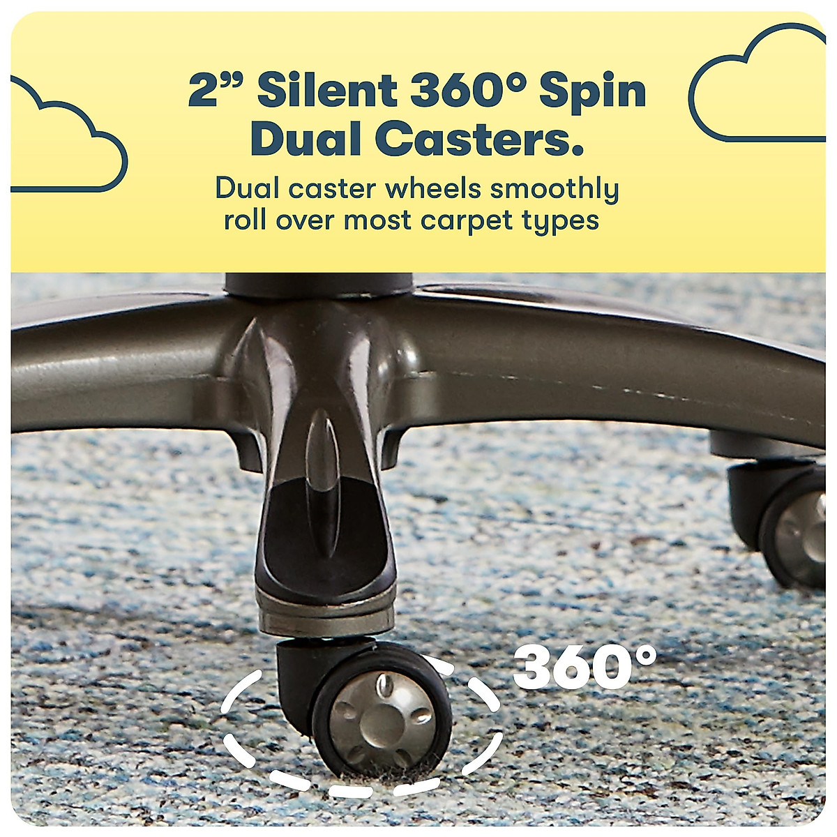 Serta Garret Executive Office, Adjustable Ergonomic Computer Chair with Layered Body Pillows, Waterfall Seat Edge, Bonded Leather, High-Back, Ivory White