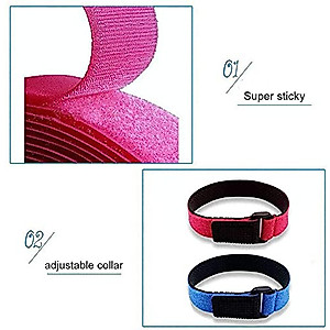 6 Pack No Crow Rooster Collar, Crow Collar Rooster Collar No Crow Noise Neck Belt for Roosters Cockerel Velcro Nylon Prevent Chickens from Screaming, Disturbing Neighbors1