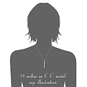 Dolceoro I LOVE YOU MORE, Inspirational Mantra Necklace Vertical Bar Pendant, 316L Surgical Stainless Steel