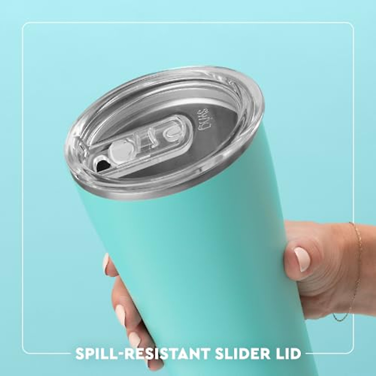 Swig Life 32oz Insulated Tumbler, Travel Coffee Tumbler with Lid, Cup Holder Friendly Travel Coffee Mug, Stainless Steel Thermos with Lid (Pop Fizz)