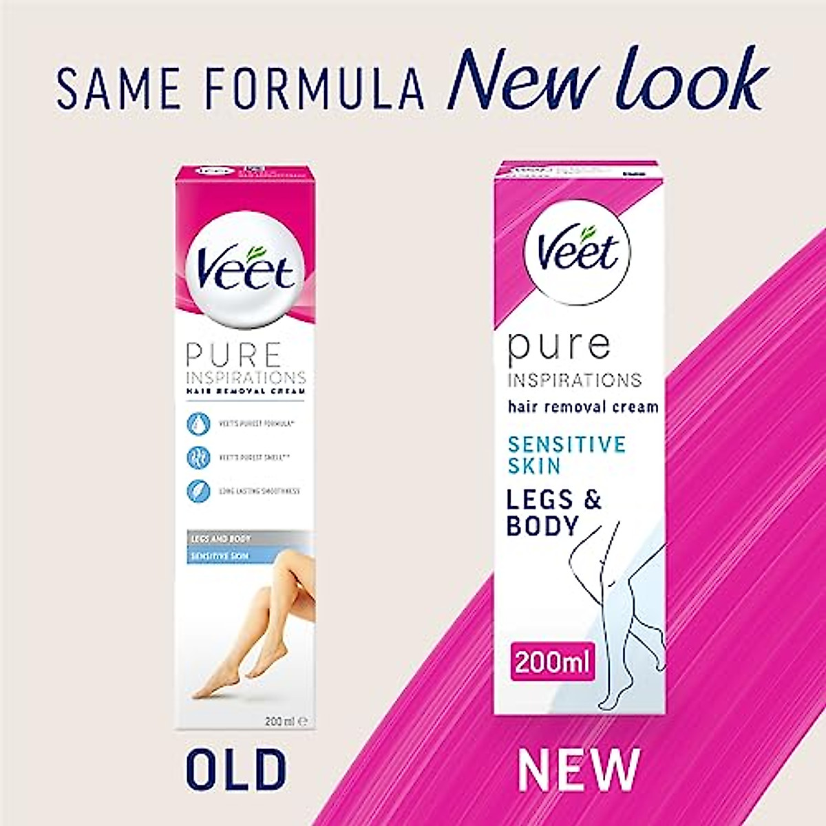 Veet Hair Removal Cream Sensitive Skin with Aloe Vera & Vitamin E (200ml)