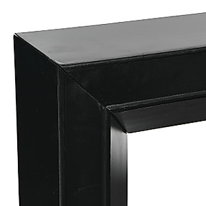 Creative Co-Op Modern Fireplace Mantel, Black