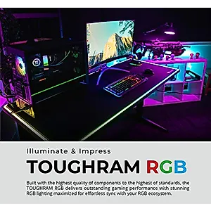 Thermaltake TOUGHRAM RGB White DDR4 3600MHz 16GB (8GB x 2) 16.8 Million Color RGB Alexa/Razer Chroma/5V Motherboard Syncable RGB Memory R022D408GX2-3600C18A