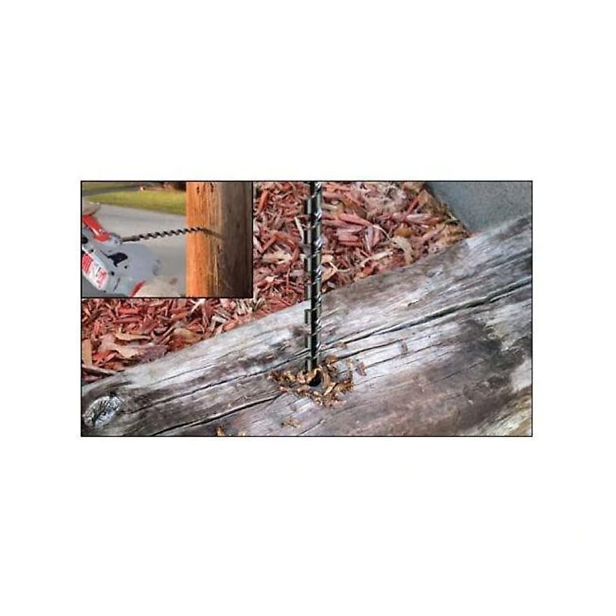 WoodOwl 08807 Deep Cut Wood Boring Auger Bit, 18-Inch Length x 5/8-Inch Diameter