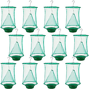 12 Pieces Ranch Green Cage Most Effective Ranch Green Cage Reusable Green Cage with Pots for Indoor or Outdoor Family Farms Park Restaurants