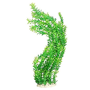 Saim 24" Large Aquarium Plants Artificial Plastic Fish Tank Plants Decorations Ornament for Fish Tank