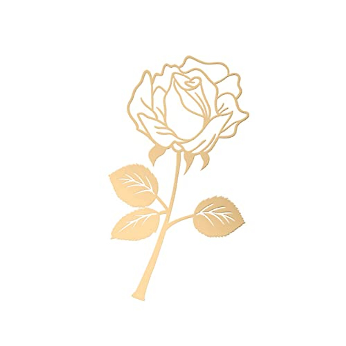 Unique Hollow Metal Bookmark Rose Flower Gift Page Marker Golden Book Mark for Book Lovers Women Writers Readers Present golden hollow bookmark for Men Women Adult Valentines Gift