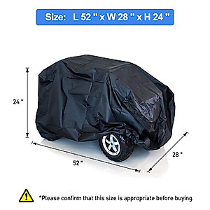 tonhui Small and Large Kids Ride-On Truck Toy Car Cover, Electric Jeep Power Wheels Cover, Protect Electric Kids Car Toy Vehicles, Outdoor Water Resistant