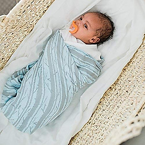GRACED SOFT LUXURIES Extra Soft Muslin Swaddle Baby Blankets 70% Rayon from 30% Cotton 2 Pack (Woodland Forest)