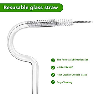 Anti Wrinkle Straw 2 Pcs, Reusable Glass Drinking Anti Wrinkle Straw, Curved No Wrinkle Straws Prevent Wrinkles Sideways Flute Straw, Engaging Lips Horizontally, Avoid Rubbing Off Lipstick, Set of 2