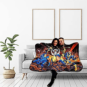 Marvel X-Men Team Fleece Soft Throw Blanket| Measures 60 x 45 Inches