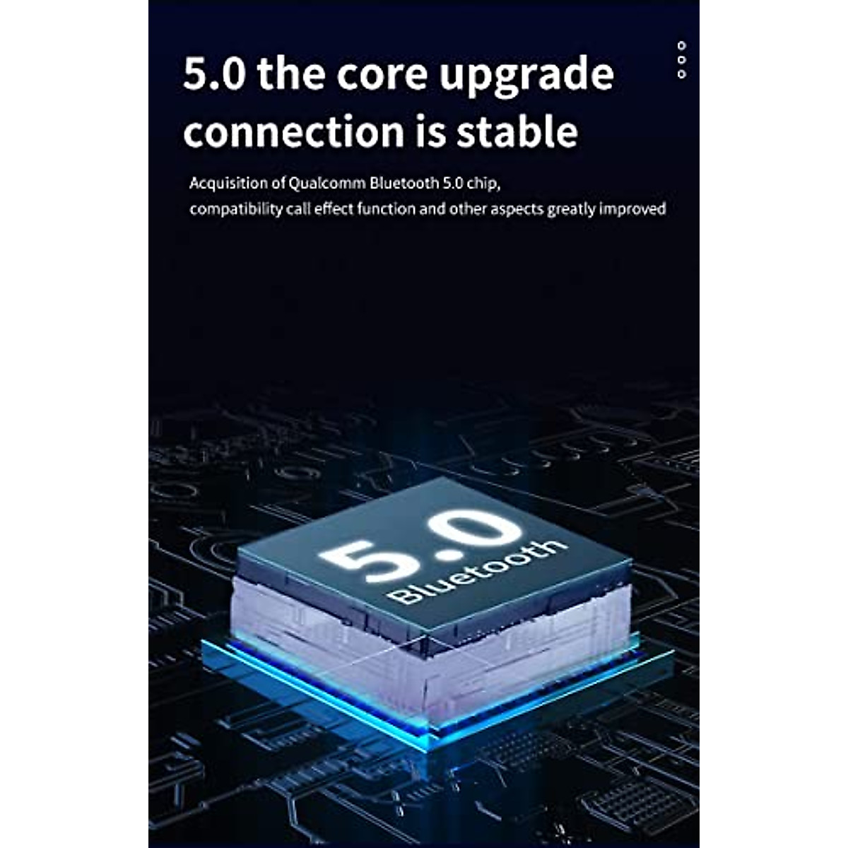 True Wireless Stereo Earbuds Bluetooth 5.0 in Ear Light-Weight Headphones Built-in Microphone, Super bass Long Distance Connection Headset with Charging Case (White)