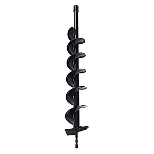DYRABREST Auger Drill Bit 4 inch Garden Plant Flower Bulb Auger Spiral Hole Drill for Post Holes Replacement Earth Digger Planting Drill