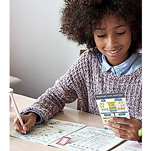 Be Clever Wherever Grade 4 Math Kit, 4th & 5th Grade Math Tool Kit, Intermediate Multiplication Strategies, Intermediate Division Strategies, and Intermediate Fractions Math Reference Books (17 Pc)