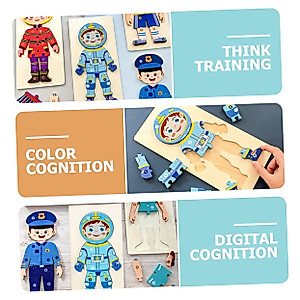 Character Puzzle Jigsaw Puzzle Toys Wooden Puzzles Human Body Puzzle Puzzles for Kids Ages 3-5