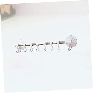 Hanging Rack 1PC Towel Rack Hand Towel Ring Towel Holder Bathroom Towel bar Towel Hanging Hook Hanging Rack Wall Towel Shelf Towel Hanger No Punching Cup White Towel Holder