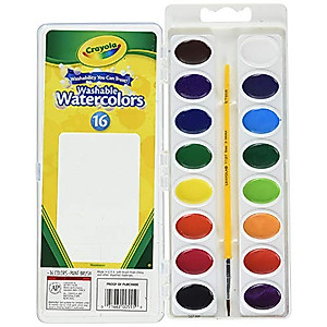Crayola Washable Watercolors, 16 Count (Pack of 2) Total 32 Count