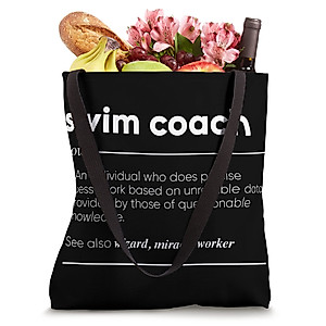 Swim Coach Definition Funny Noun Tote Bag