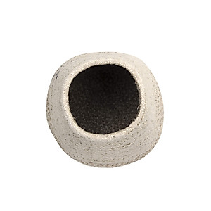 Lorena Canals Basket Baby Mushroom - Natural, Linen, Soil Brown - Baskets - Ø 7'' x 8" - 97% Cotton, 3% Other Fibres