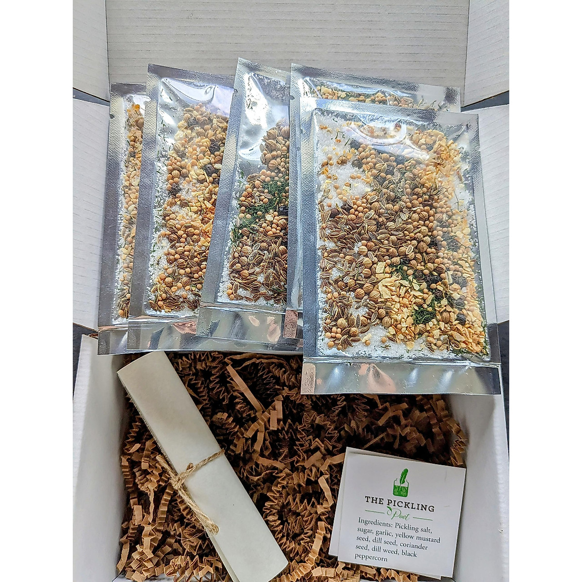 D.I.Y Pickle Kit Refills | 5 Dill & Garlic Pickle Spice Packets | The Pickling Poet