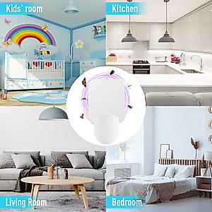 Ten KiKi 24 Packs Refills for Flying Insect Trap Indoor Fly Trap Refills for Home, Fly Traps for Bugs Gnats and Moths for Indoors