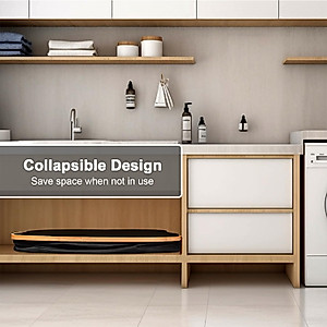 LEVIPE Large Laundry Basket with Lid, 205L Collapsible Laundry Hamper with Inner Bags 2 Section Dirty Clothes Hamper, Laundry Basket Organizer for Bathroom, Bedroom & Laundry Room