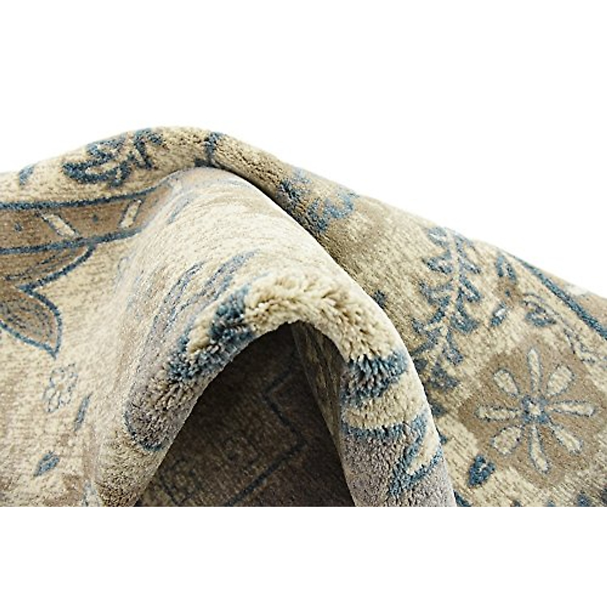 Unique Loom Salzburg Collection Classic Traditional Design Oriental Inspired Border Area Rug, 9 ft x 12 ft, Gray/Beige