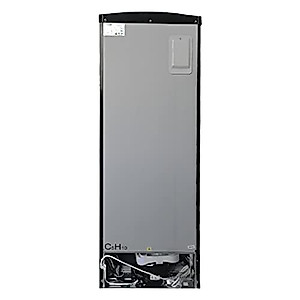 Conserv 10.7 cu. ft. Bottom Mount Retro Refrigerator with Wine Rack (Black)