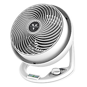 Vornado 610DC Energy Smart Medium Air Circulator Fan with Variable Speed Control & 460 Small Whole Room Air Circulator Fan with 3 Speeds, 460-Small, White