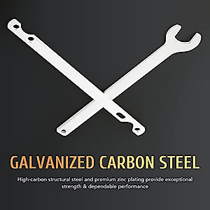 Orion Motor Tech Fan Clutch Wrench Set with 32mm Nut and Water Pump Pulley Holder for BMW E34 E36 E39 E46 E90, 2pc, Silver